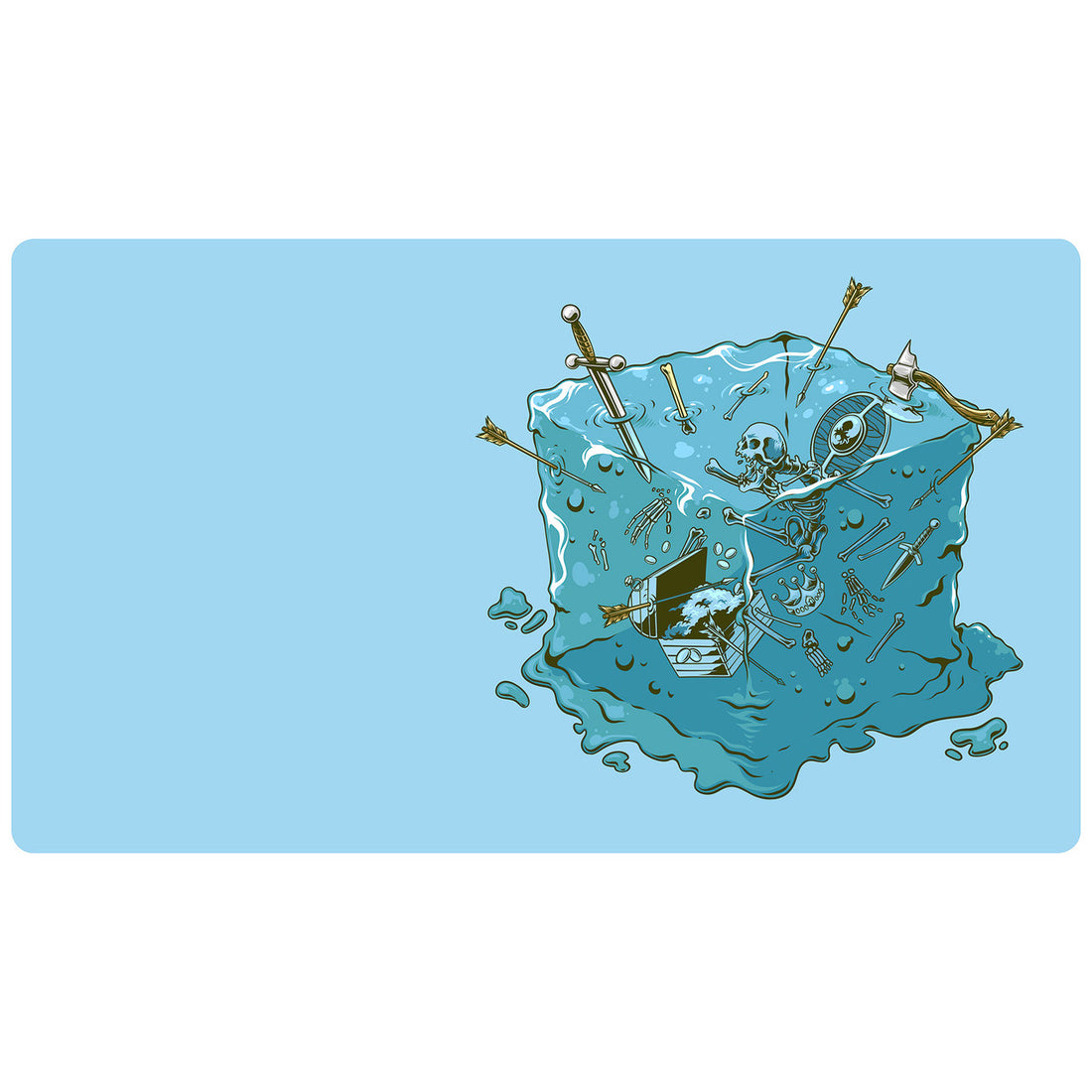 Blue Gelatinous Cube Playmat – Kraken Dice