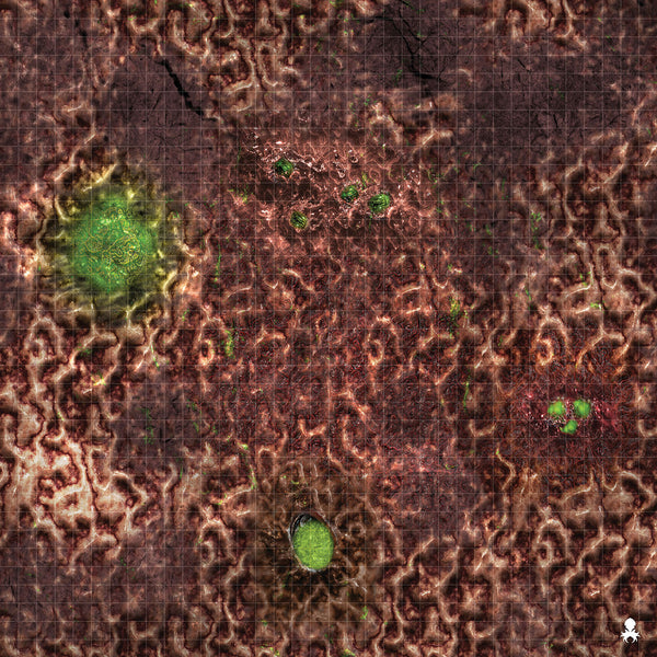 Kraken Dice RPG Encounter Map Quick Mat- Alien Hive