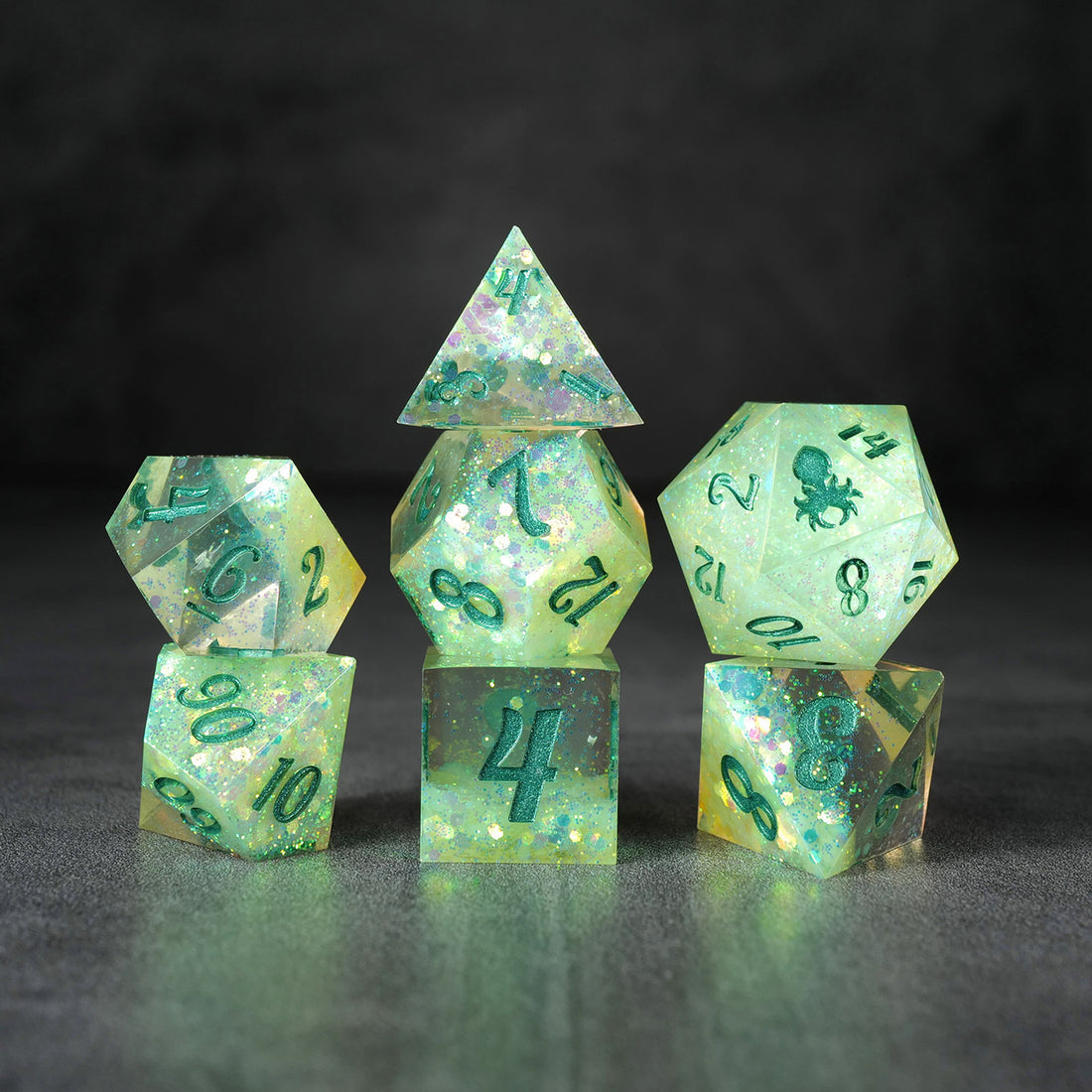 Kraken's Production Sample #20 7pc Dice Set – Kraken Dice