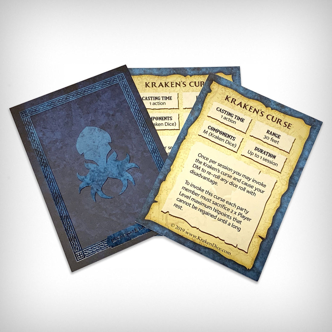 Kraken's Curse Spell Card – Kraken Dice